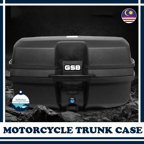 GSB Box Motor Motorcycle Givi Top helmet Box Trunk 47L Motorsikal Kotak ...