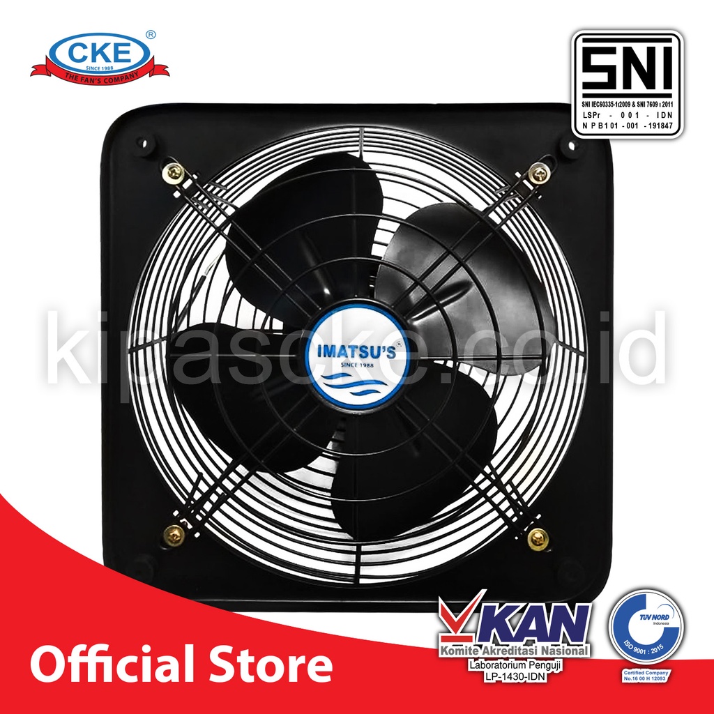 Imatsu 12 Inch Exhaust Fan ESN-D12 / 1-LT 220V Fan Exos Home Toilet ...