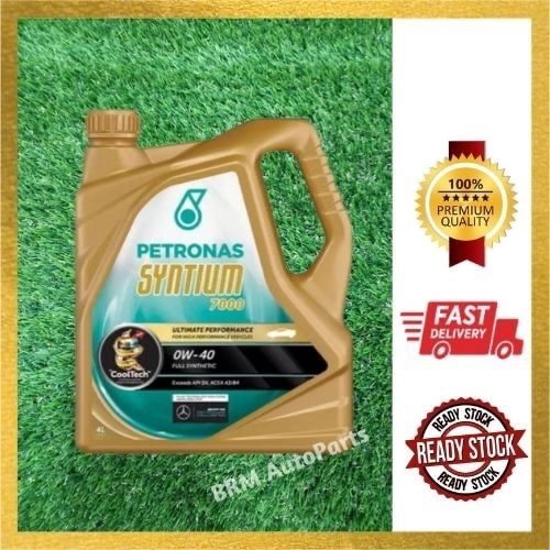 ENGINE OIL PETRONAS SYNTIUM 7000 0W40 FULLY SYNTHETIC 4L MINYAK HITAM ...