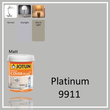 Jotun Paint 1L Essence Cover Plus Matt - 9911 Platinum / wall paint ...