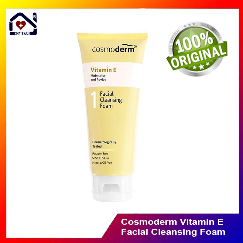Cosmoderm Vitamin E Facial Cleansing Foam 125ml | Shopee Malaysia