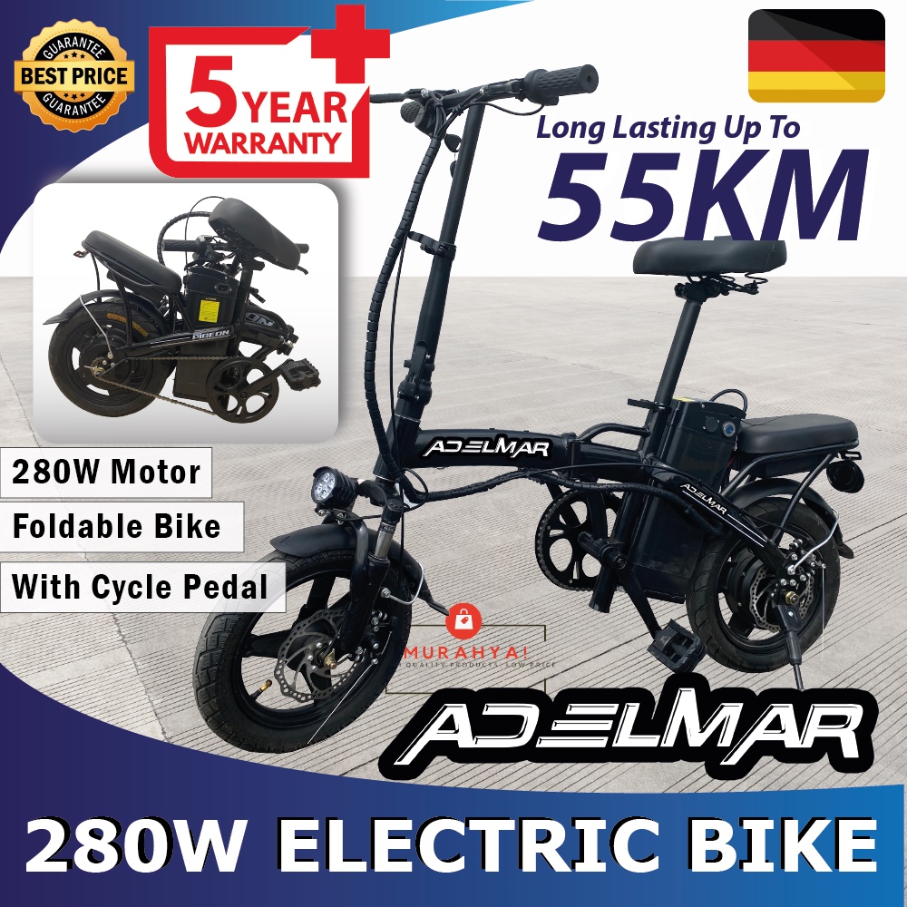 Basikal elektrik Skuter elektrik dewasa Electric bicycle scooter adult ...