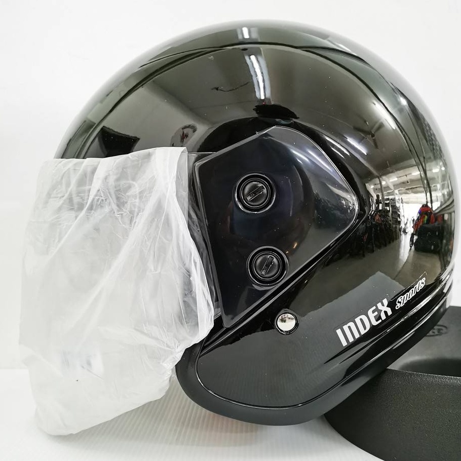 INDEX HELMET SPORT MOTORCYCLE TOPI DEWASA BLACK HITAM BLUE BIRU RED ...
