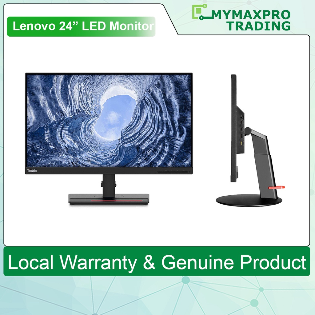 Lenovo ThinkVision T24i-10 24" LED Monitor 1920 x 1080 Full HD VGA HDMI ...