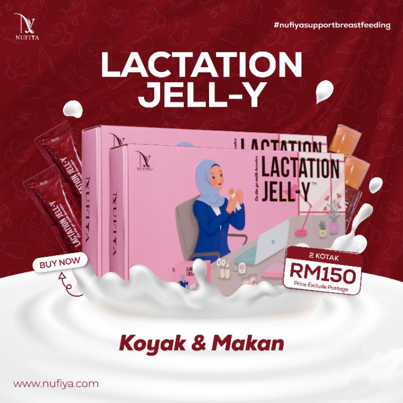 2 KOTAK Lactation Jell-Y Nufiya Milkbooster Nufiya original hq | Shopee ...