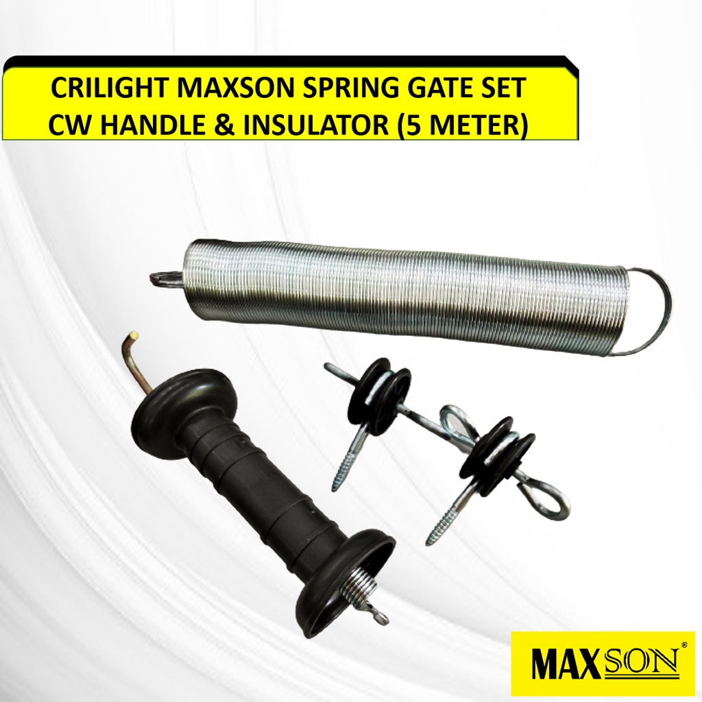 Crilight Maxson Spring Gate Set Pintu Pagar Flexsible Spring alloy (5m ...