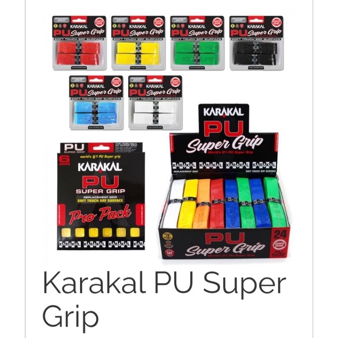 Karakal PU Super Grip is the #1 PU Grip for all type of racket 100% ...