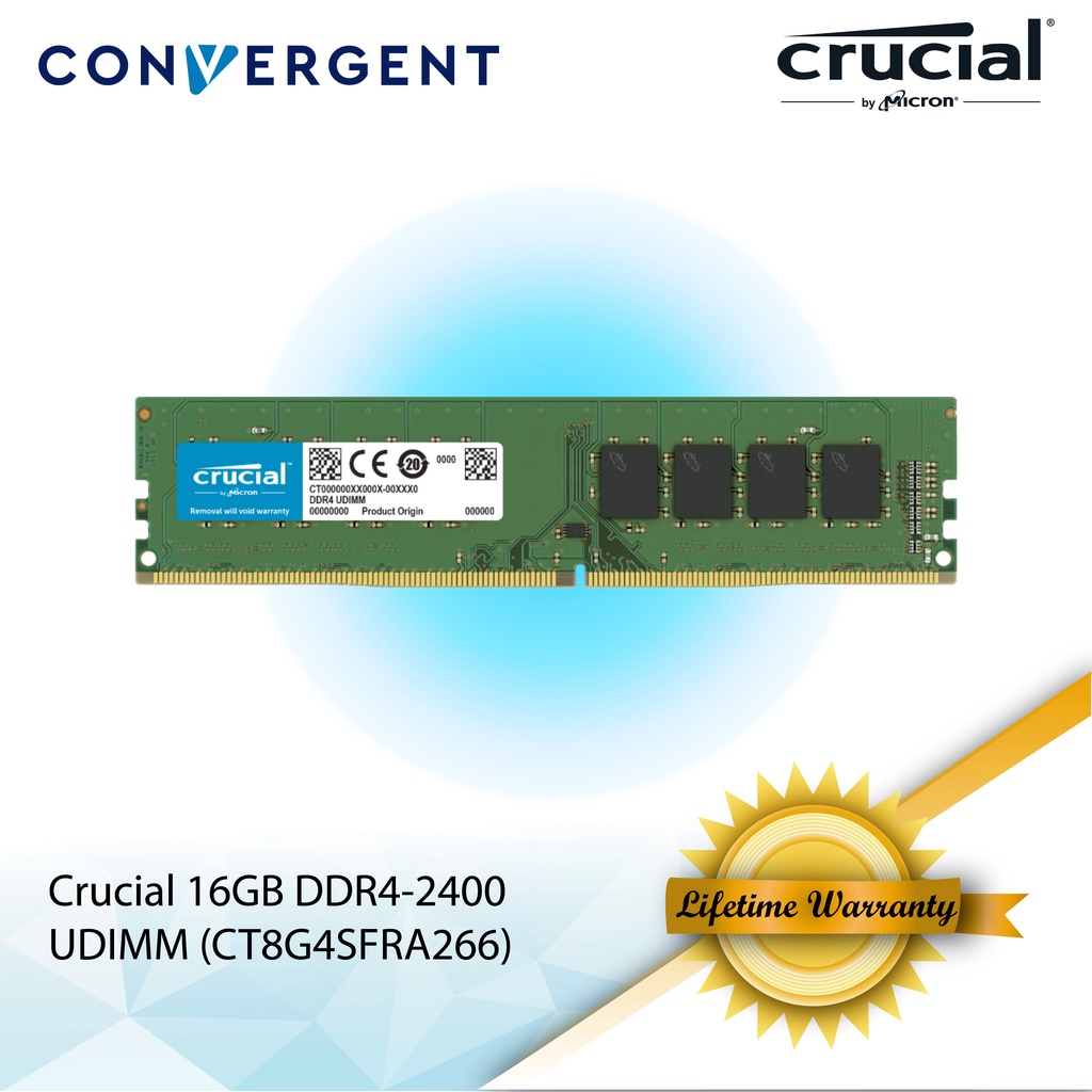 Crucial DDR4-2600 UDIMM Memory for Desktop (16GB) | Shopee Malaysia