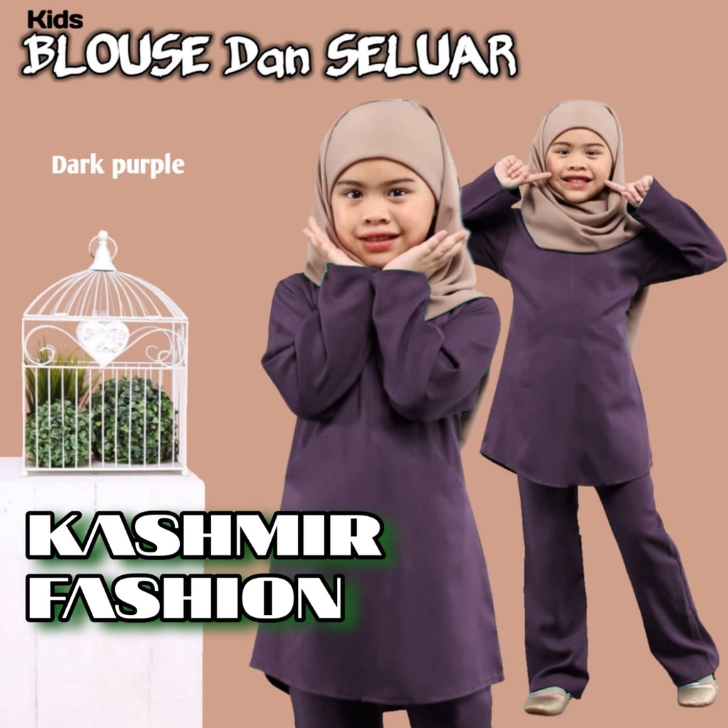 BAJU BUDAK SUIT ZARA MUSLIMAH BASIC BLOUSE DAN SELUAR SET READY STCOK ...