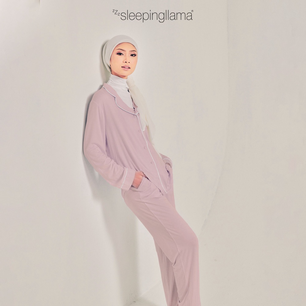 KENDRA (long) - women (blush) (bamboo pajamas) | Shopee Malaysia