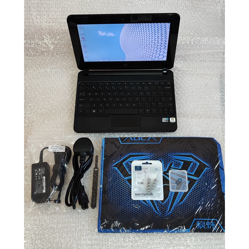 Notebook HP Mini 110 Intel Atom Win7Ultimate (New HP Power Adapter ...