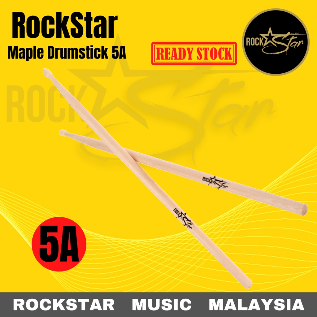 RockStar 5A/7A Maple Drumstick | Shopee Malaysia