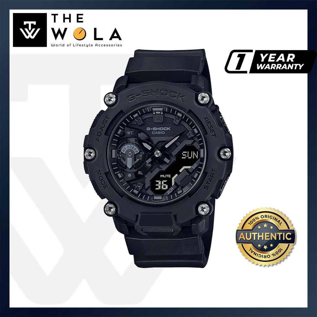 Casio G-Shock Men's Analog-Digital Watch GA-2200BB-1A Carbon Core Guard ...