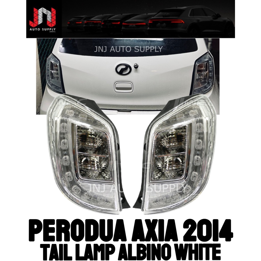 Perodua axia SE 2014-2017 Tail Lamp Albino clear white | Shopee Malaysia