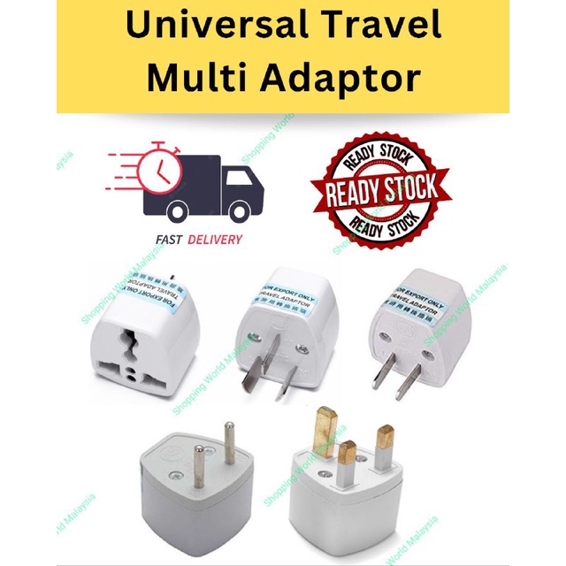 Universal Travel Multi Adaptor Adapter Plug Socket (1Pcs) | Shopee Malaysia