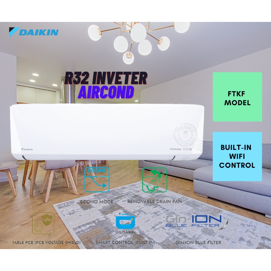 DAIKIN FTKF25B / FTKF35B / FTKF50B / FTKF71B R32 Inverter Air Conditioner FTKF SERIES AIRCOND ...