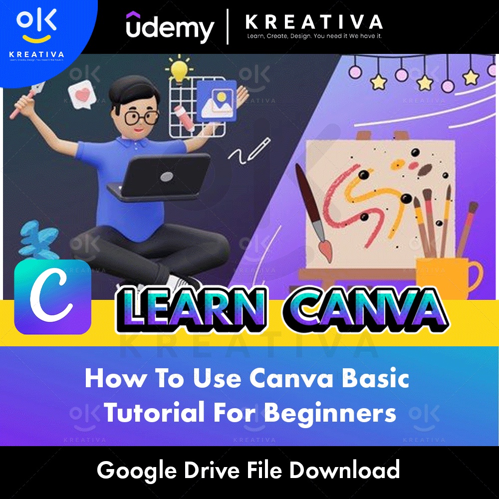 Video Course - How To Use Canva Basic Tutorial For Beginners | Learn ...