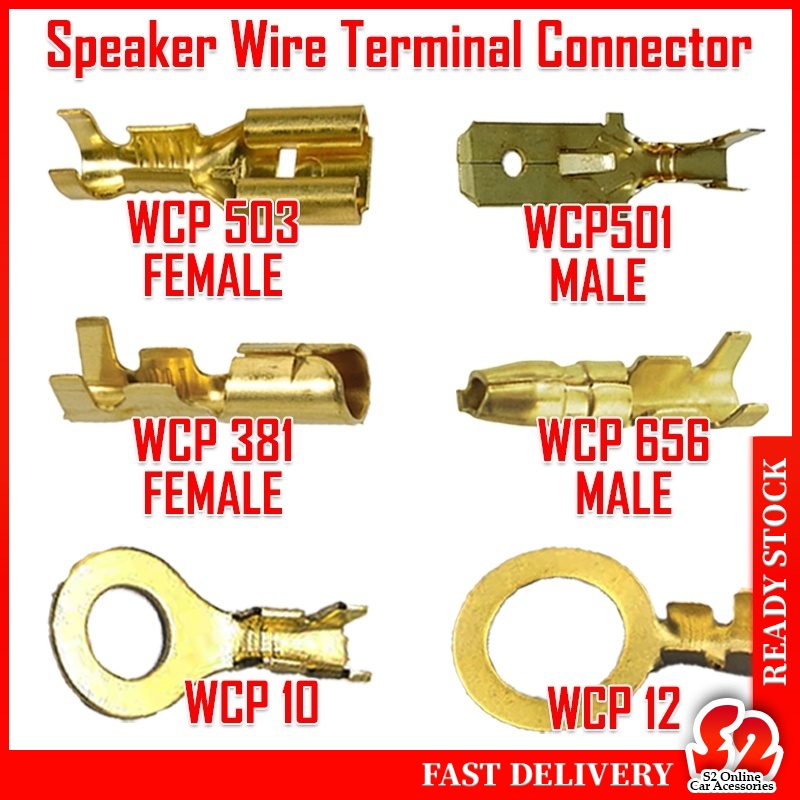 Speaker Wire Terminal Connector Wire Clips Wire terminator Wire ...
