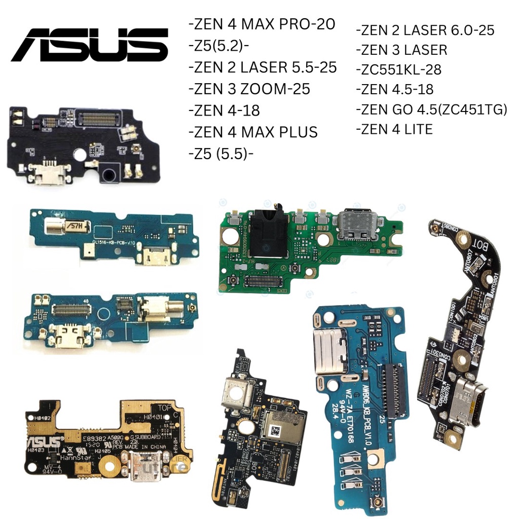 CHARGING PORT ASUS ZEN 4 MAX PRO/Z5/ZEN 2 LASER/ZEN 3 ZOOM/ZEN 4/ZEN 2 ...