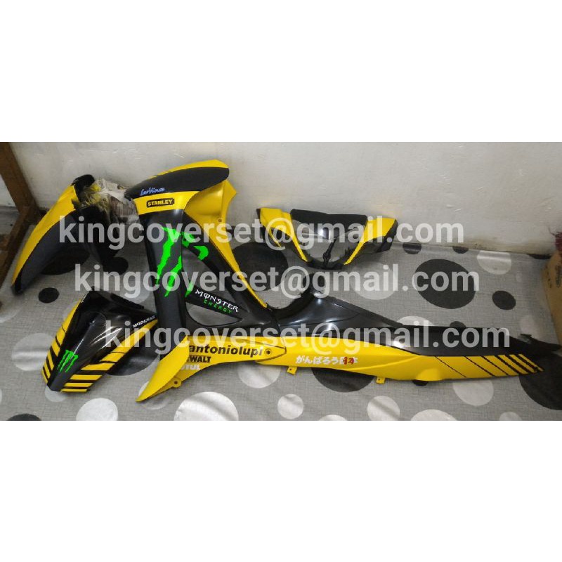 coverset CT100 custom M1 motogp design monster energy | Shopee Malaysia