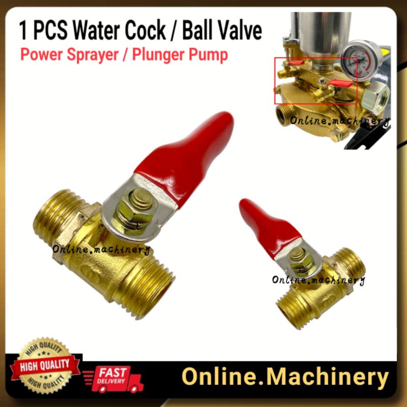 Power Sprayer WL35 Water Cock / Ball Valve FST Plunger Pump Head Ogawa ...