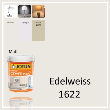 Jotun Paint 5L Essence Cover Plus Matt -1622 Edelweiss / wall paint ...
