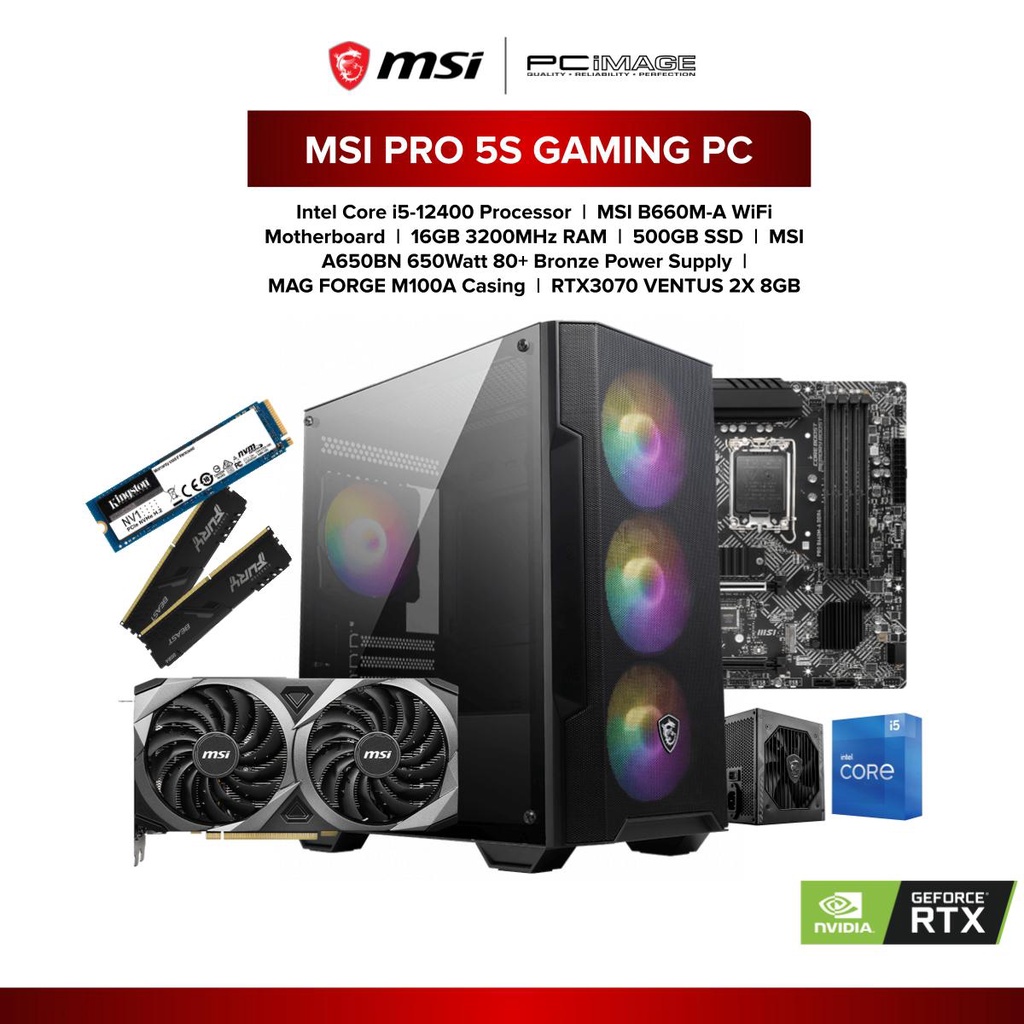 MSI PRO 5S GAMING PC [POWERED BY MSI] | Shopee Malaysia