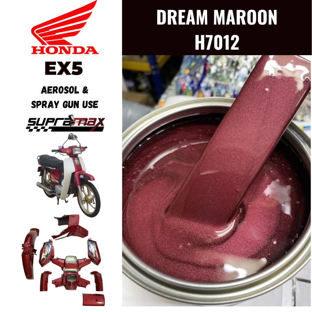 [HONDA EX5 Dream Maroon H7012 ] Cat 2K Motor Aikka DIY Aerosol Cat ...