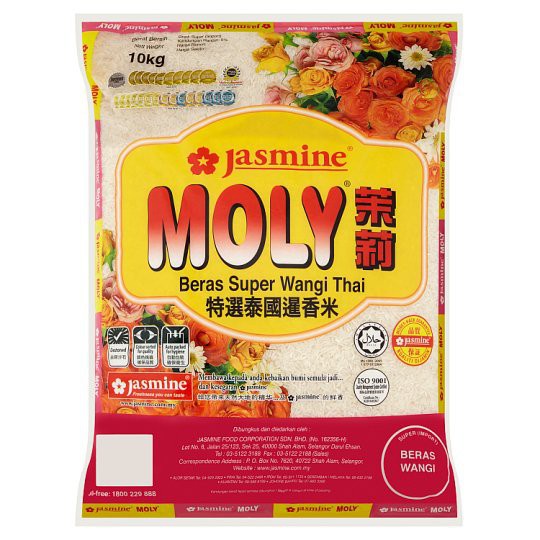 Jasmine Moly Fragrant Rice Beras Super Wangi Thai 5kg | Shopee Malaysia