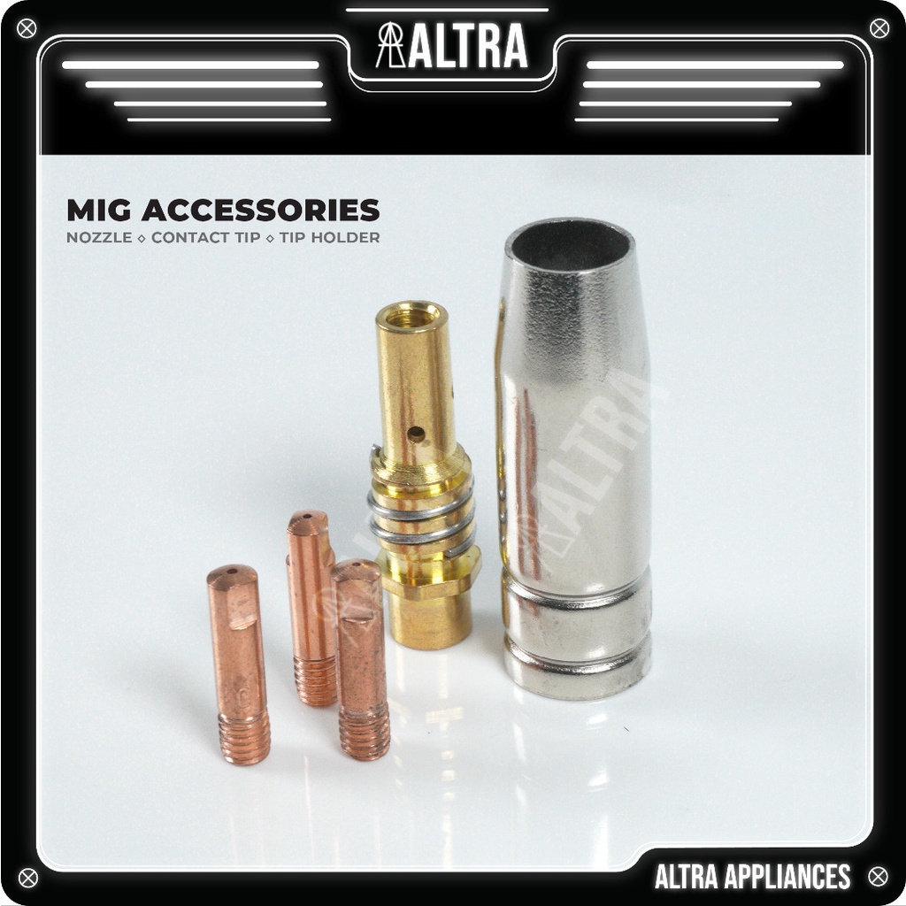 Mig welding NOZZLE / TIP HOLDER / CONTACT TIP 0.8MM / CONTACT TIP 1.0MM | Shopee Malaysia