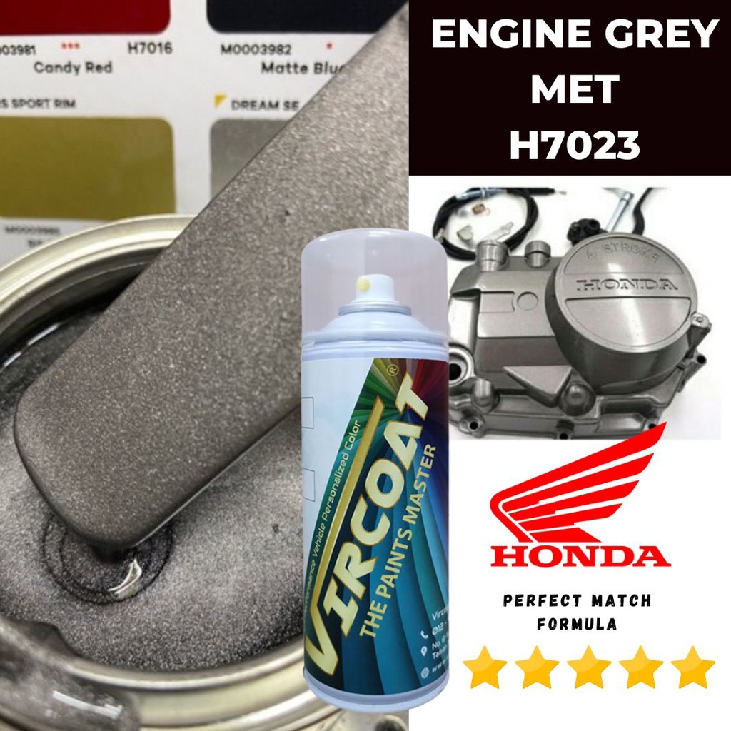 HONDA ENGINE GREY MET H7023 Cat Motor Kulit Engine 2k Aikka DIY Aerosol ...