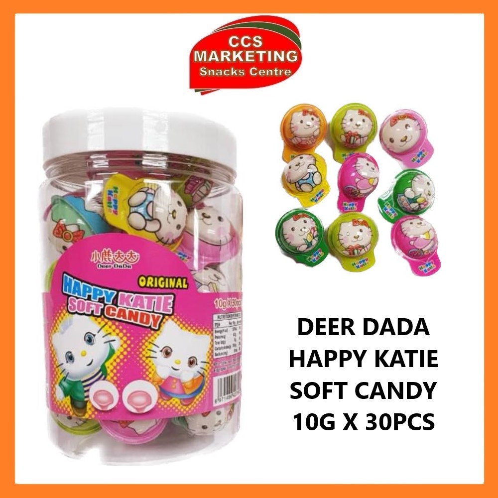 CCS Deer Da Da Happy Katie Soft Candy Original 1 Jar ( 10g x 30pcs ...