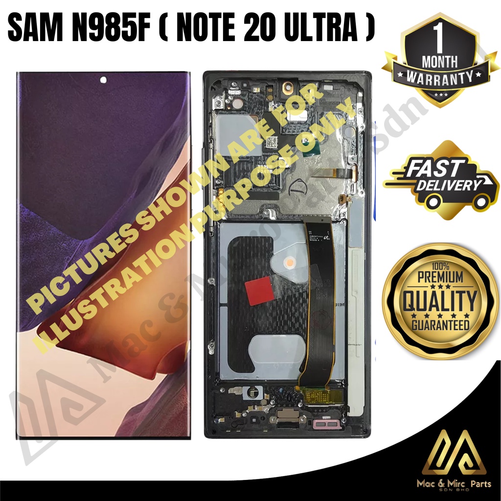 SAMSUNG N985F ( NOTE 20 ULTRA ) ORIGINAL FULLSET LCD TOUCH DIGITIZER ...