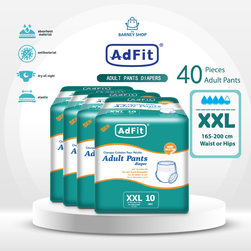 Adfit | Adult Diaper | PANTS | 4 pack combo | Shopee Malaysia