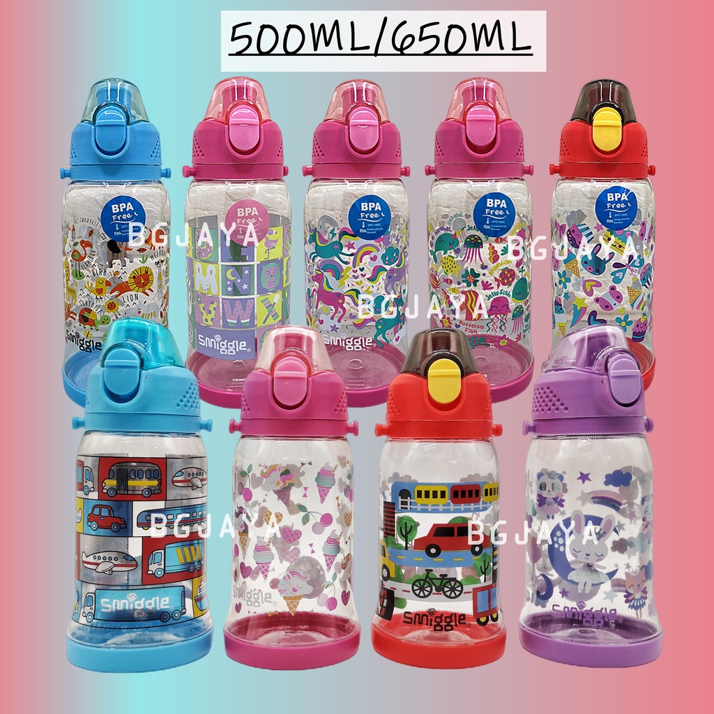 500ML/650ML NEW Smiggle Kids Water Bottle BPA Free Botol Air Kanak (BGJAYA) | Shopee Malaysia