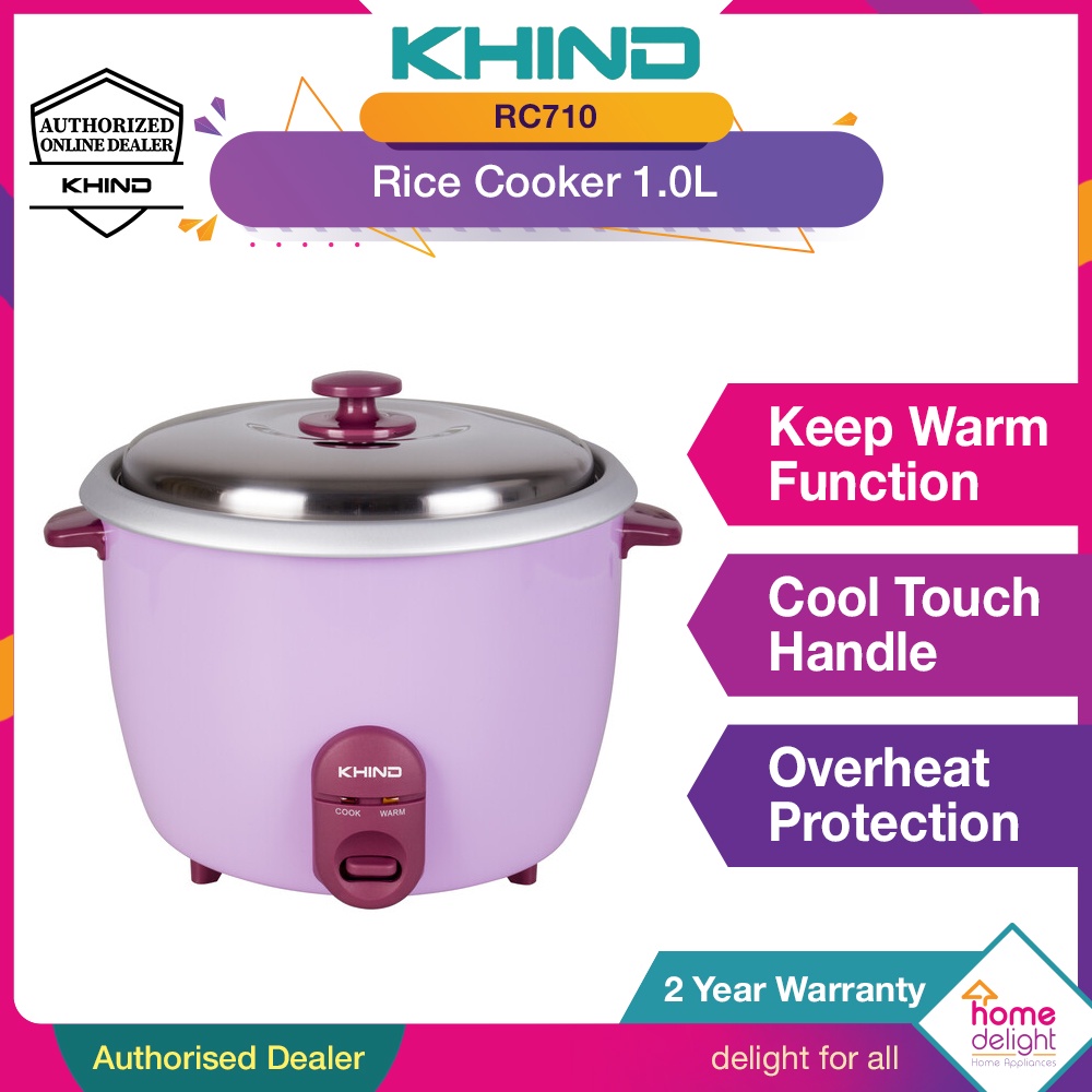 Khind Rice Cooker 1.0L (Color Selection) [ RC810N / RC710 ] | Shopee ...