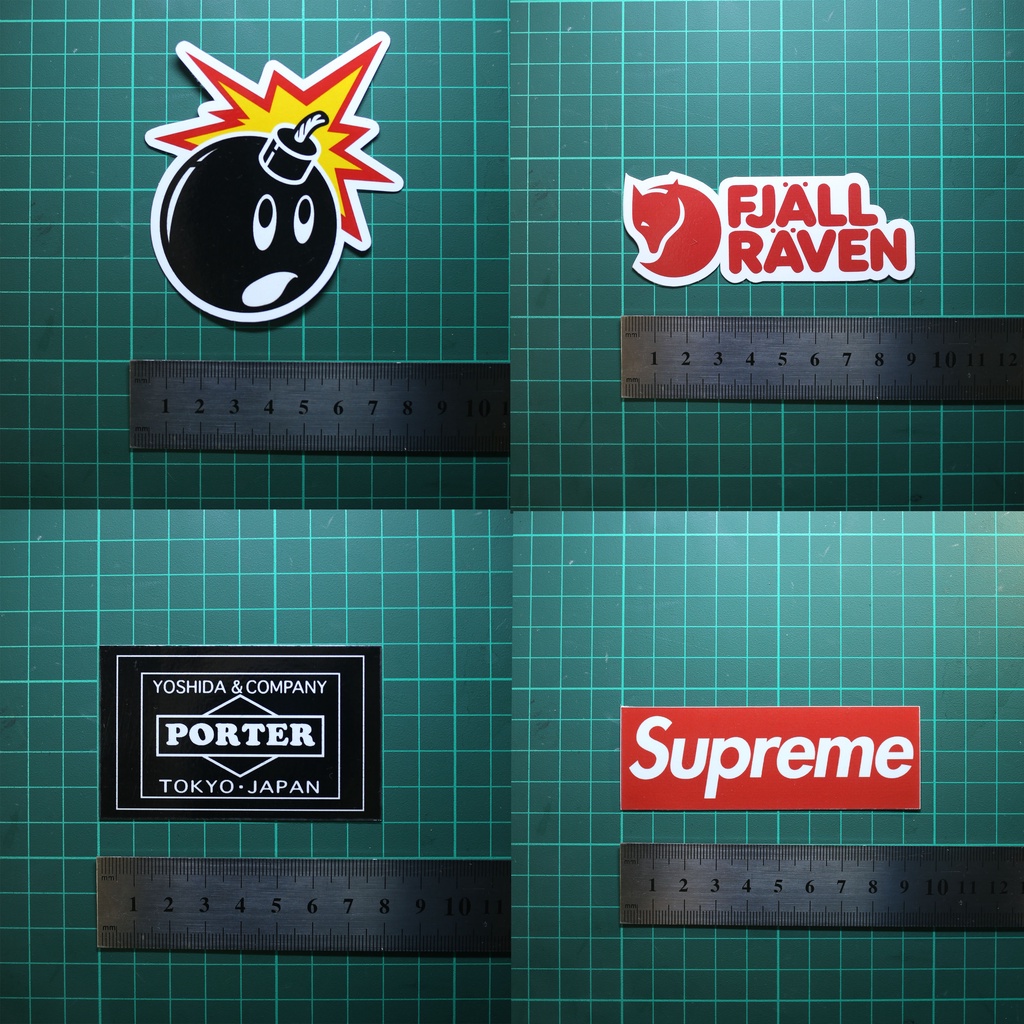 Sticker ( The Hundreds, FjallRaven, Porter, Supreme ) | Shopee Malaysia