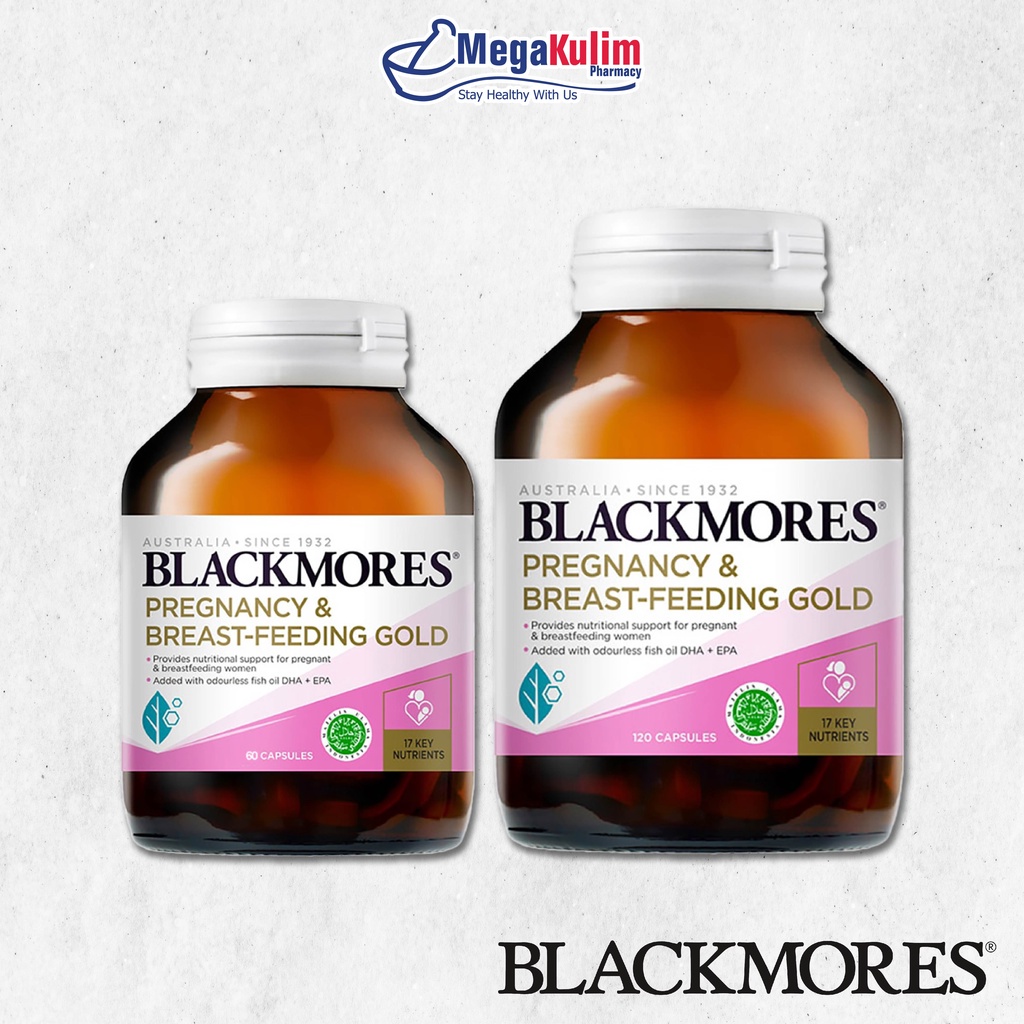 Blackmores Pregnancy & Breastfeeding Gold (60 Cap / 120 Cap) | Shopee ...