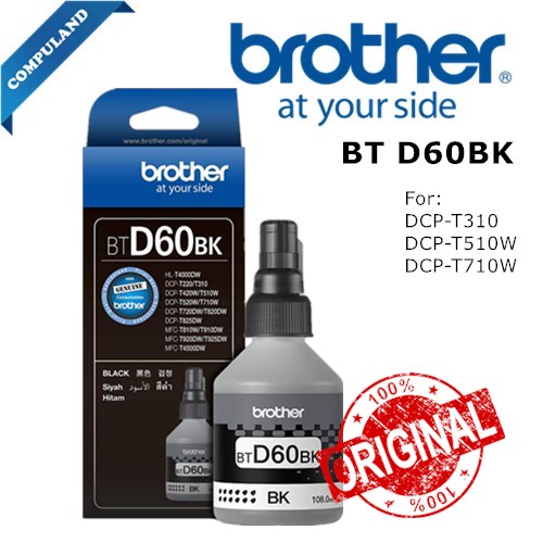 [ORIGINAL] Brother BTD60BK BT5000CMY Refill Ink for DCP-T310/DCP-T510W/DCP-T710W | Shopee Malaysia