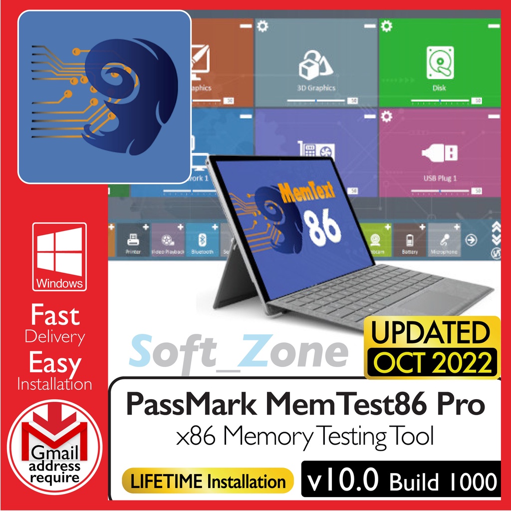 PassMark MemTest86 Pro 10.0 Build 1000 - x86 Memory Testing Tool ...