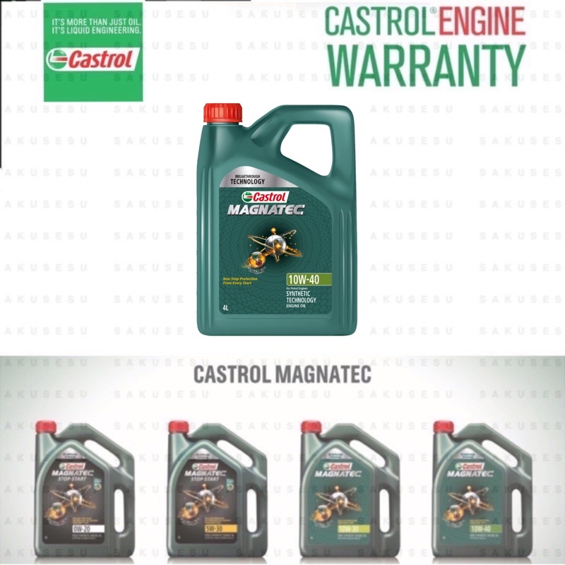 3428203 Castrol 10W40 Semi Synthetic Engine Oil (4 liter) for Petrol ...