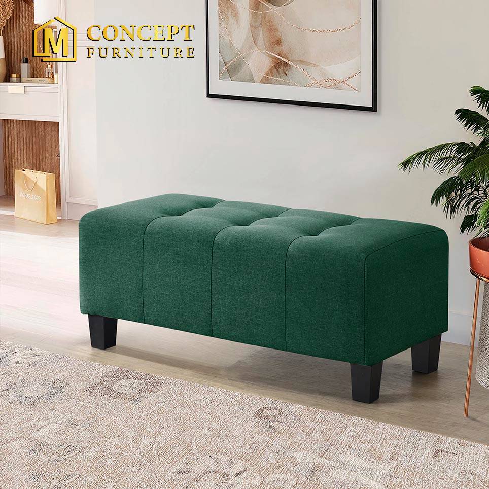M Concept NOLA 3FT Stool Bench Chair # Modern Stool - Green/Brown/Light ...