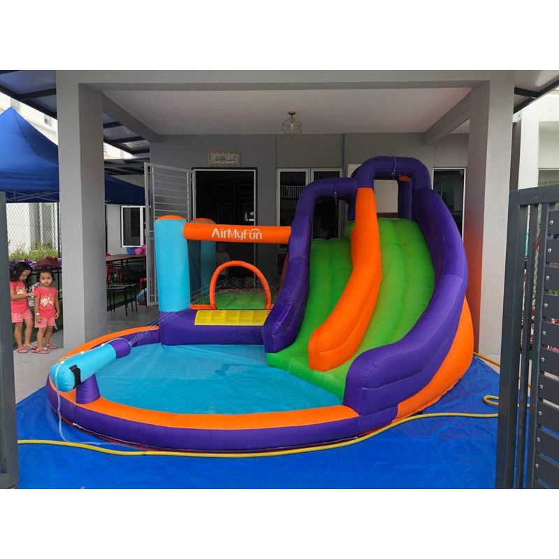 Inflatable Water Slide Kids Pool Kolam Budak Murah Airmyfun Viral Rent ...