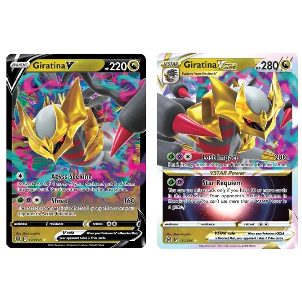 Giratina V & VSTAR / Ultra Rare / 130/196 & 131/196 / English Lost ...