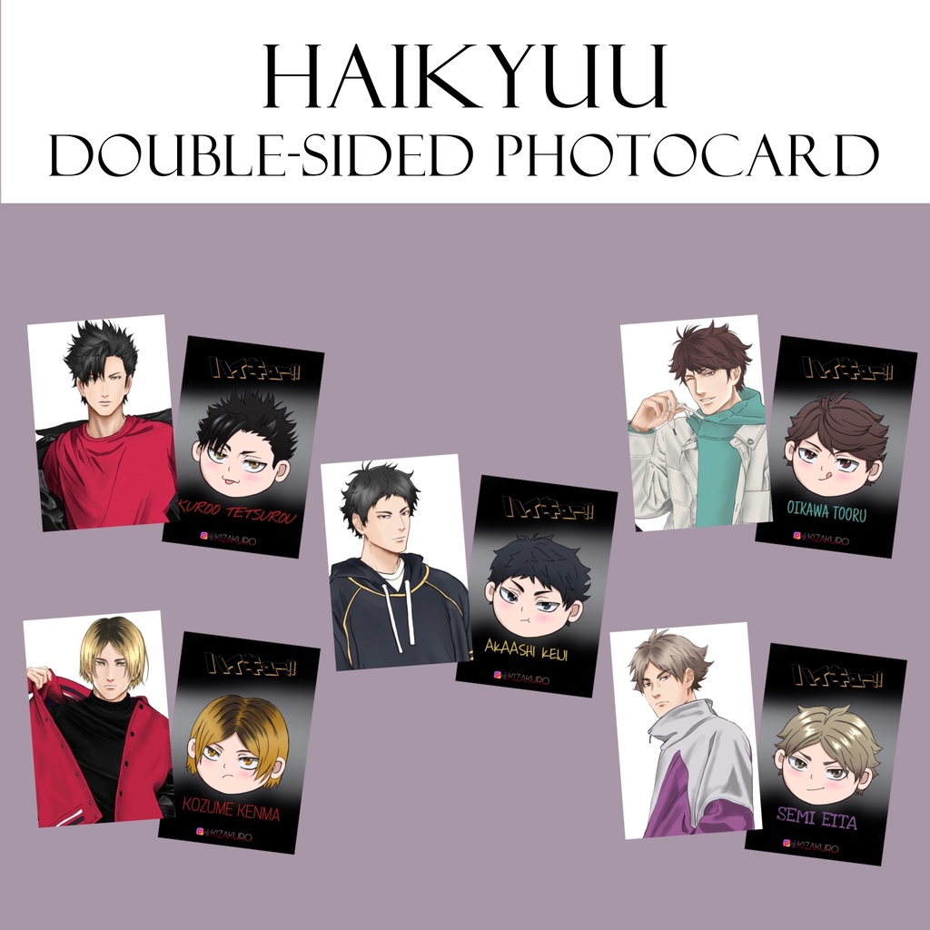 [HAIKYUU PHOTOCARD] Haikyuu Double-sided Photocard | Shopee Malaysia
