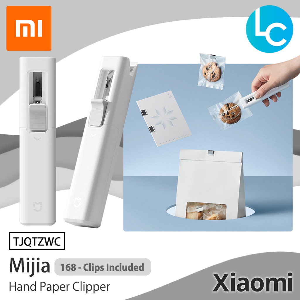 Xiaomi Mijia Kaka Cool Pusher Hand Paper Clipper With 168 Refills Metal ...