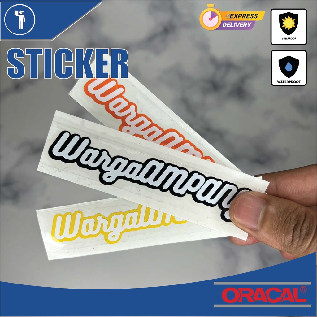 STICKER WARGA AMPANG/STICKER DUA LAYER/STICKER CUTTING ORACAL/TAHAN ...