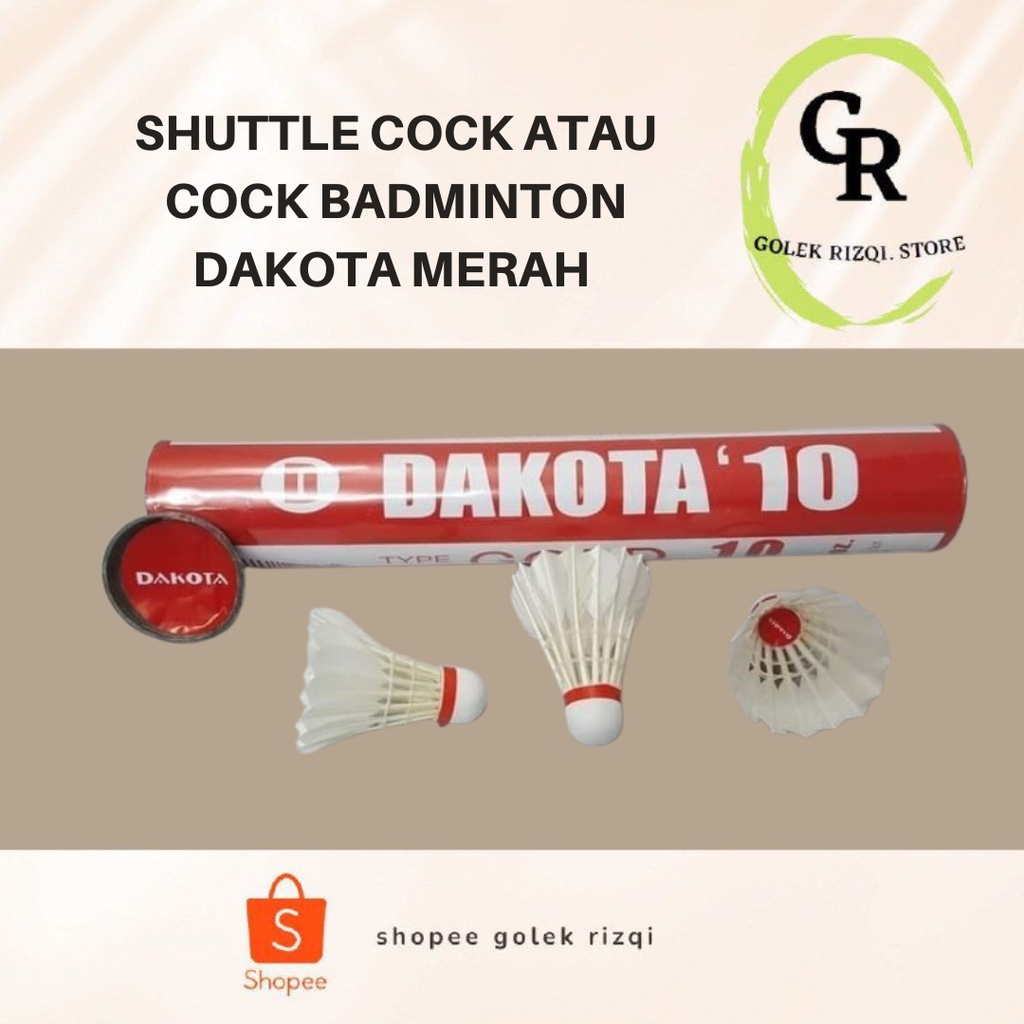 MERAH Shuttle COCK Or COCK badminton Red DAKOTA Yamada Shuttlecock ...