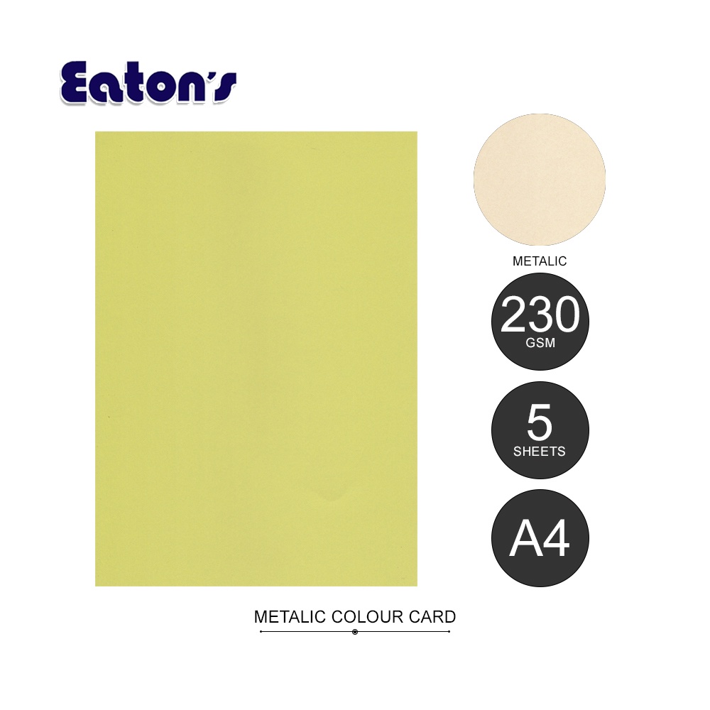 Colour Card | A4 Metalic Colour Card (230Gsm) (5's) | Shopee Malaysia