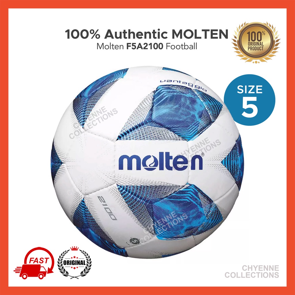 Original Molten 2100 Soccer Ball (Size 5) F5A2100 Football | Shopee ...